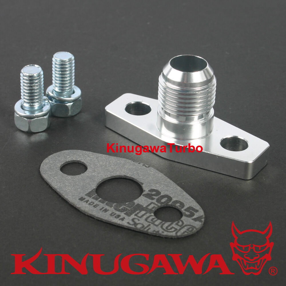 Billet Aluminum Turbo Oil Return Flange -10 AN Garrett Turbo GT25 GT28 ...